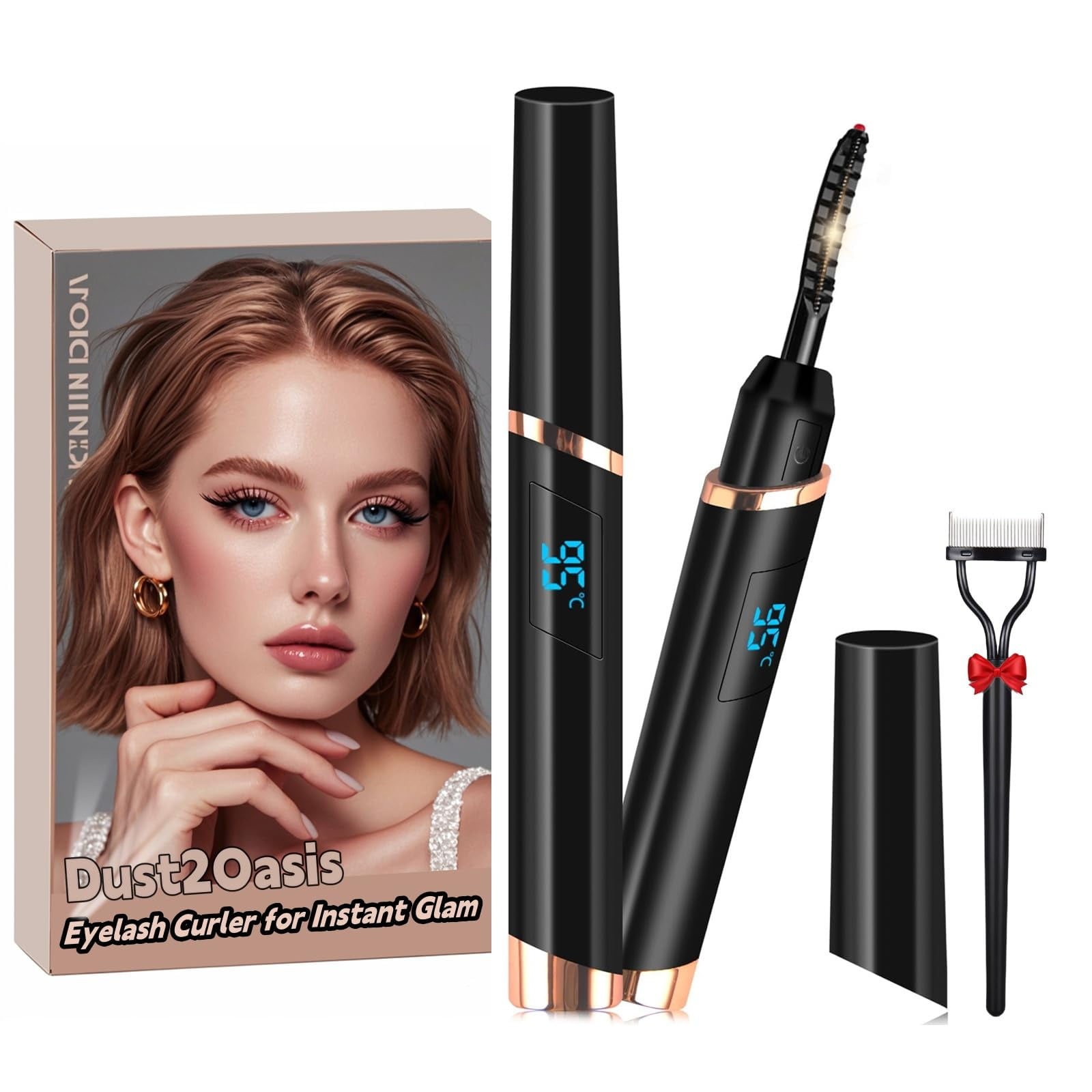 Heated Eyelash Curler, Electric KEF16 Eyelash Curler, Rechargeable Lash ... Heated Eyelash Curler, Electric KEF16 Eyelash Curler, Rechargeable Lash ...