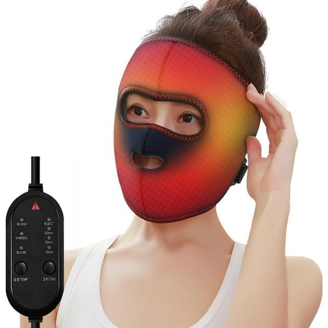 Heated Face Mask, Sinus Pressure Relief Mask, with 3 Temp and 4 Timing ...