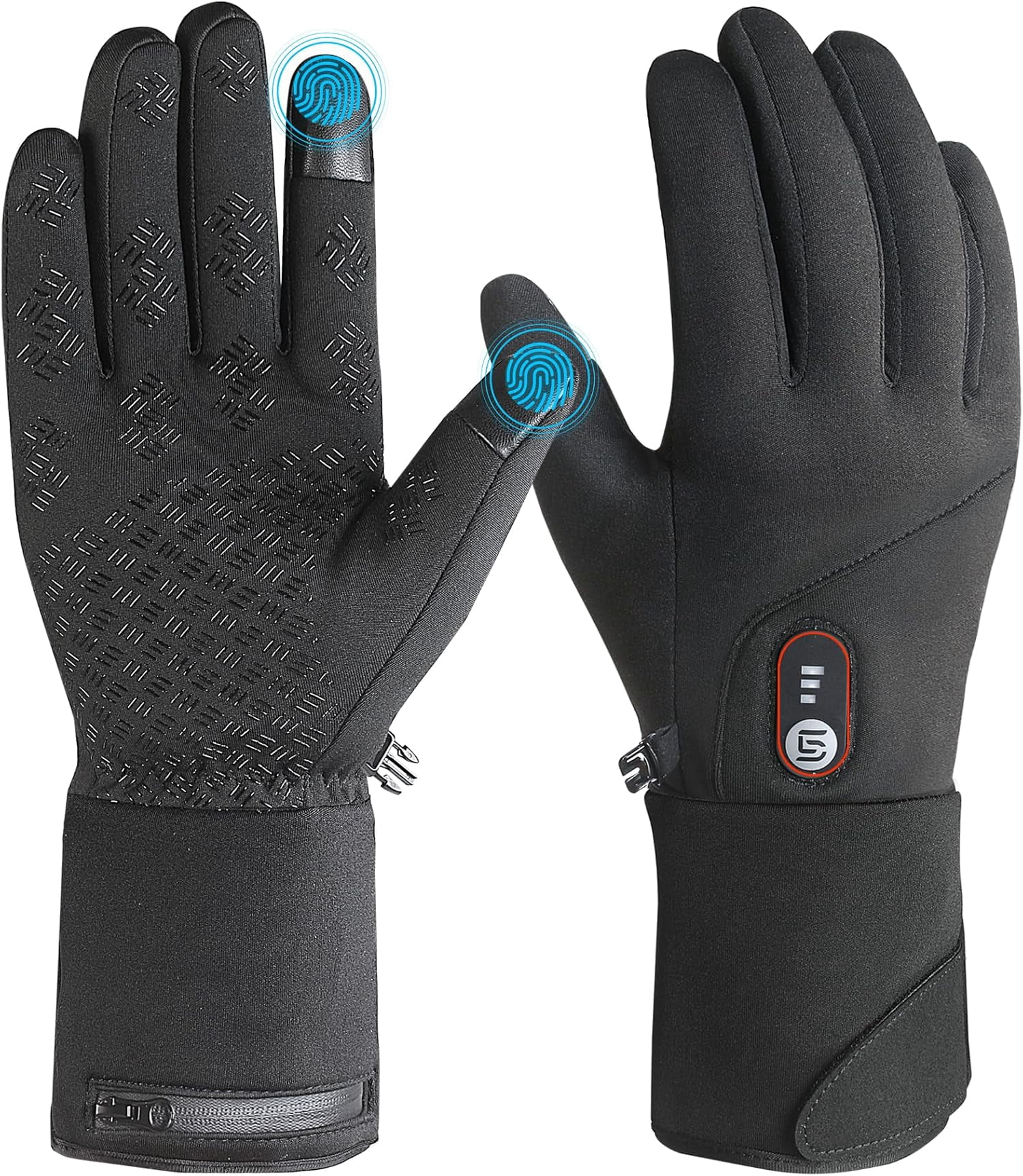 Heated Glov for Men Women with 7.4V 3000mAh Thin Liner Work Touchscreen ...