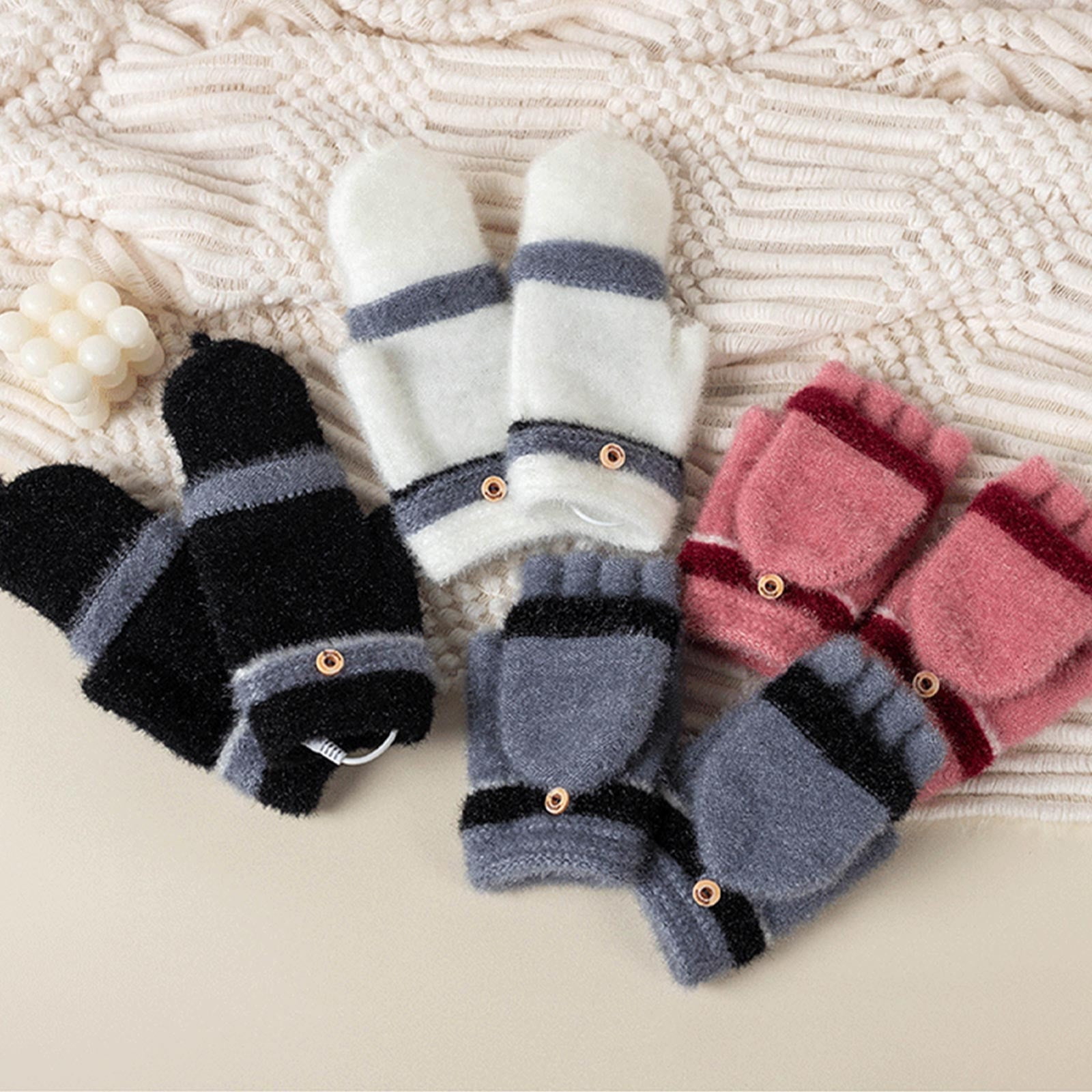 Heated Gloves, Electric Heating Gloves, Rechargeable, Water-resistant ...