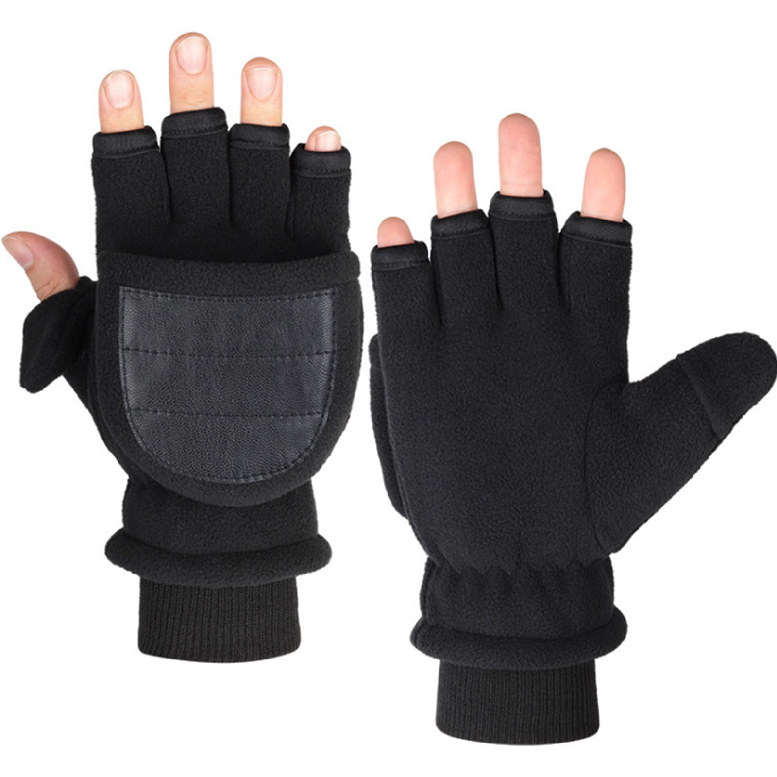 Heated Gloves Fingerless usb Fingerless Gloves Thermal Gloves Fleece ...