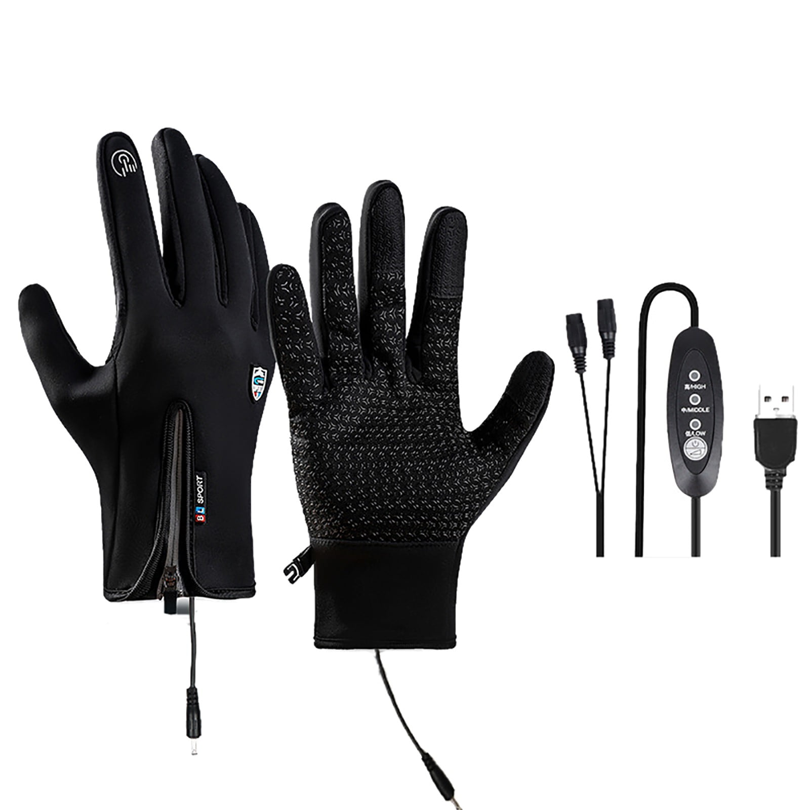 Heated Gloves for Men Women Touchscreen Winter Warmth Gloves with 3 ...