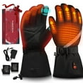 Heated Gloves, Rechargeable Electric Waterproof Thermal Warm Work ...