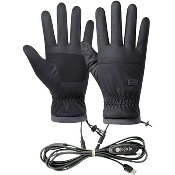 Heated Gloves,USB Winter Hand Warmers,Touchscreen Compatible Design,3 Adjustable Temperature ...