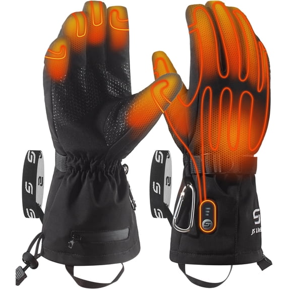 Heated Gloves for Men Women,HG-01 7.4V 3000mAh Wind Water Proof with ...