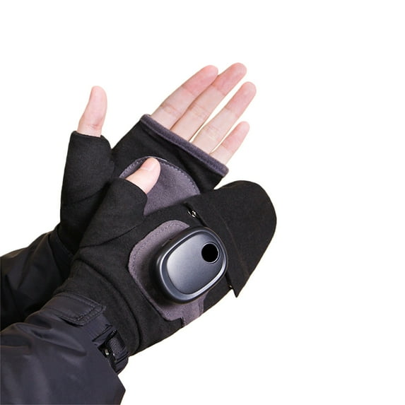 Heated Gloves for Women Upgraded Thermostatic Fingerless Gloves ...