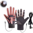 Heated Gloves for Women and Men Winter Full Finger Hand Warmers ...