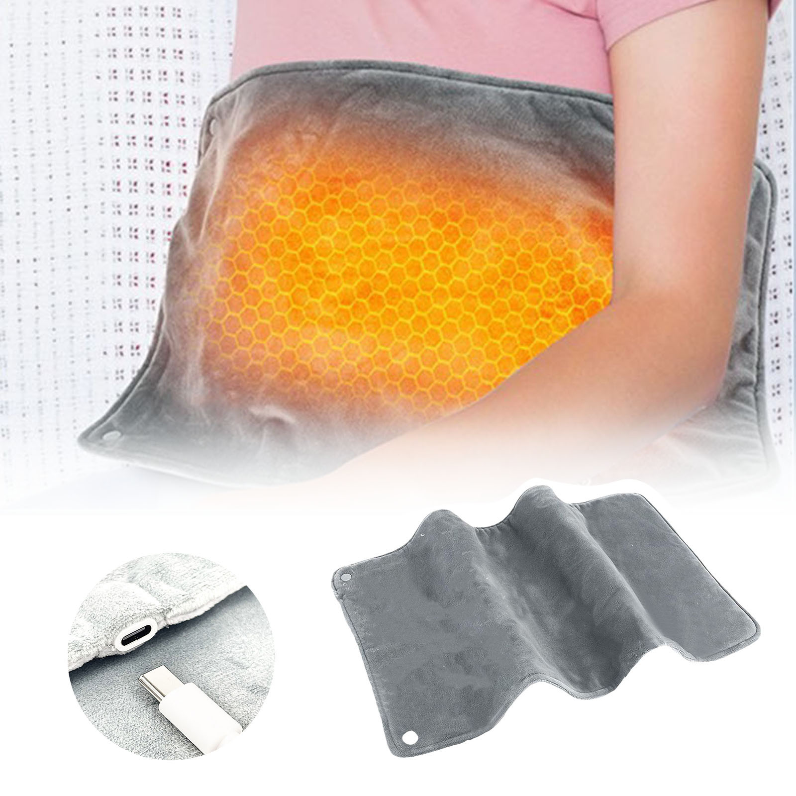 Heated Hand Warmer Pouch NTC Constant Hand Warming Roll Waterless USB ...