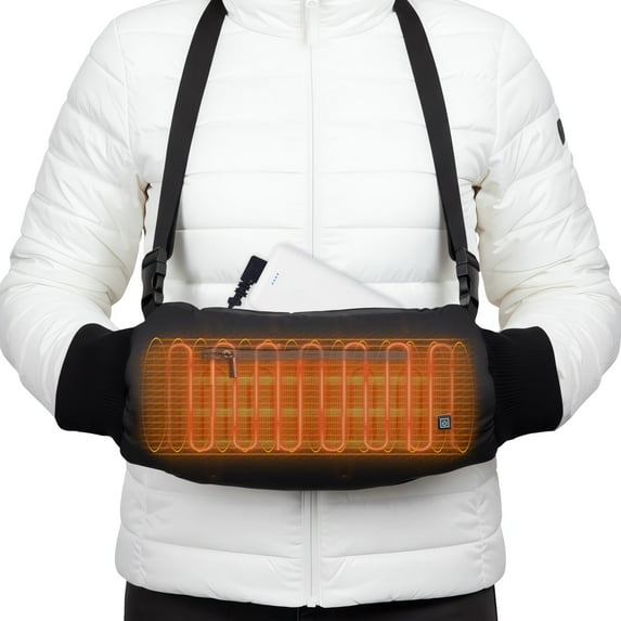 Heated Hand Warmers Pouch with 10000mAh Rechargeable Battery Electric ...