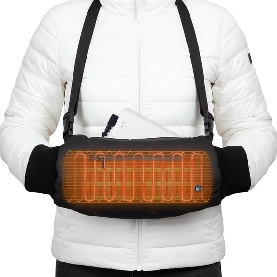 Heated Hand Warmers Pouch with 10000mAh Rechargeable Battery Electric ...