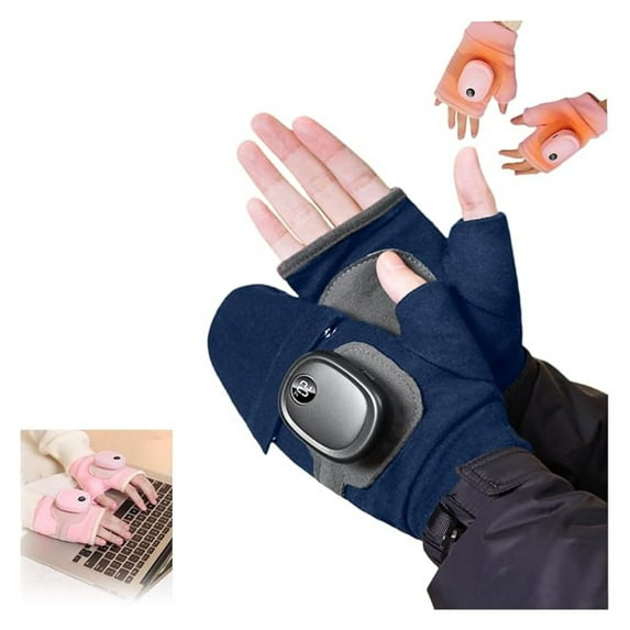Heated Hand Warming Gloves, Upgraded Smart Thermostatic Electric Heated ...