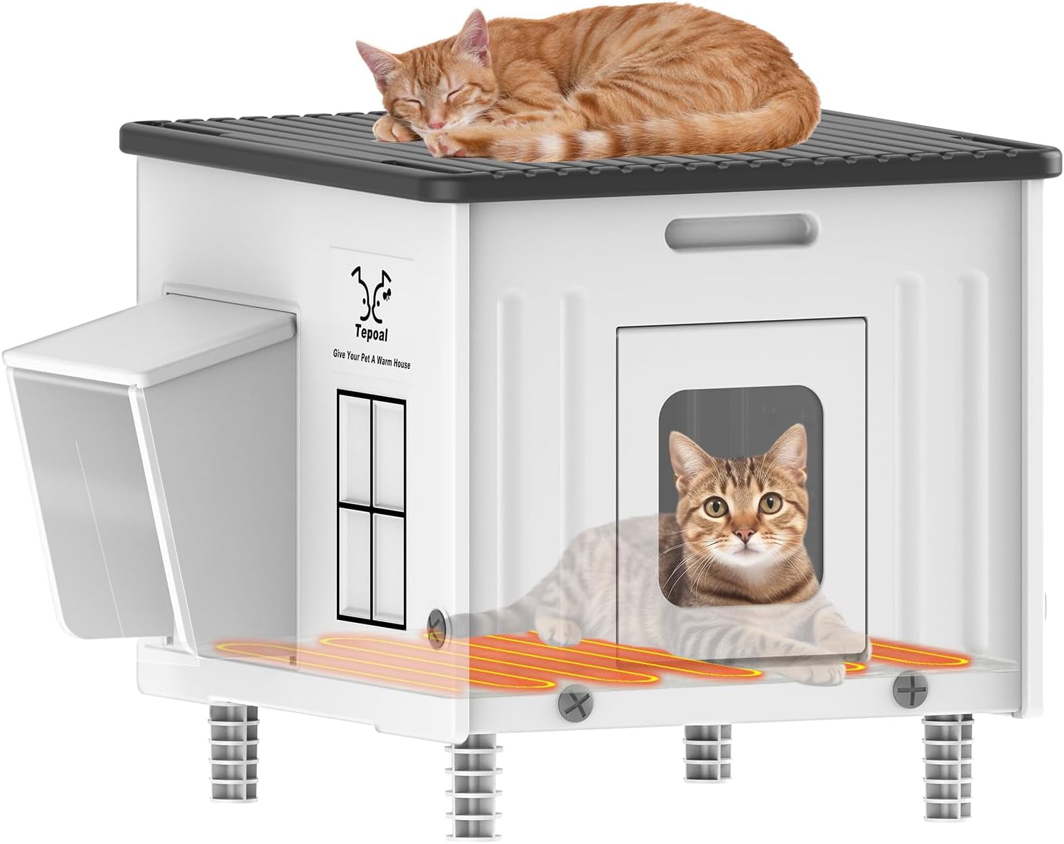 Heated House for Outside, High Insulated Heated Outdoor Shelter ...