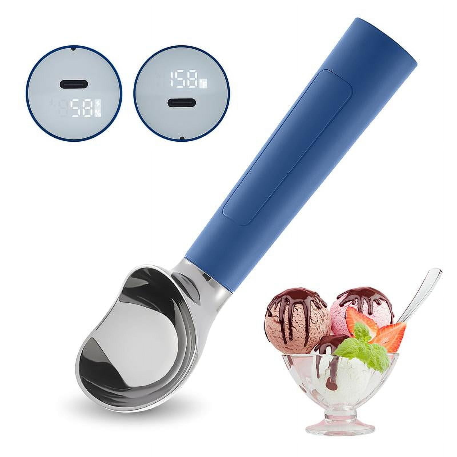 Heated Ice Cream Scoop Rechargeable Battery Electric 2 Oz Kitchen ...