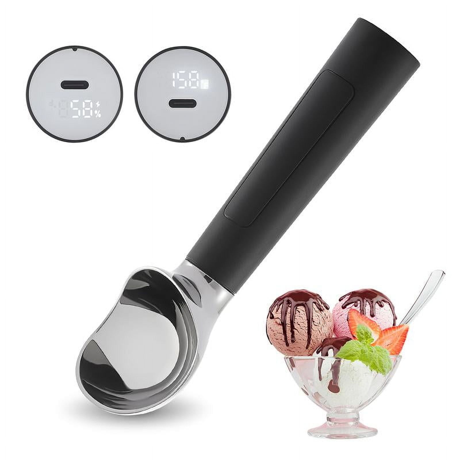 Heated Ice Cream Scoop Rechargeable Battery Electric 2 Oz Kitchen ...