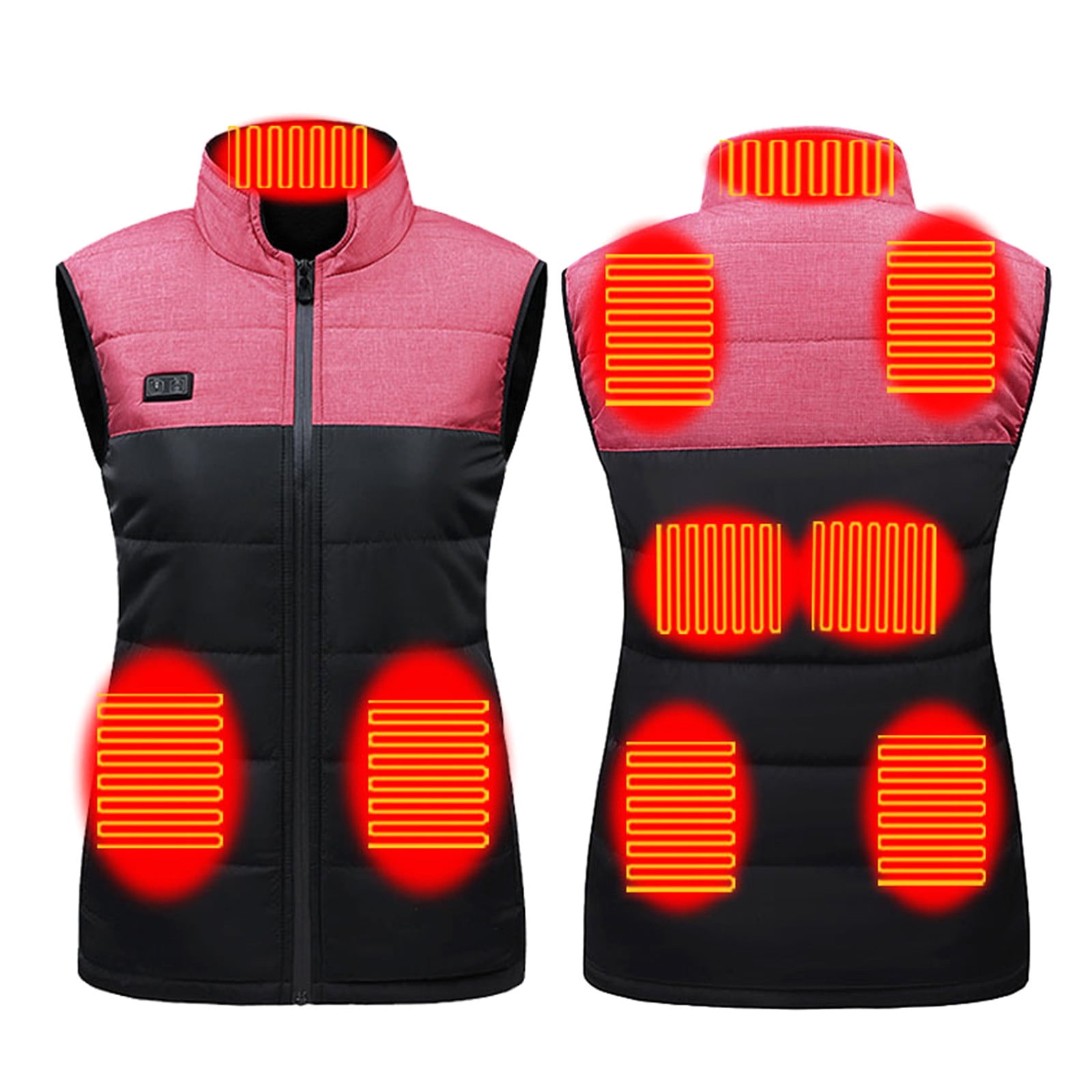Heated Jacket under $5! Cagogo 9-Zone Heated Vest, Dual Control Warming ...