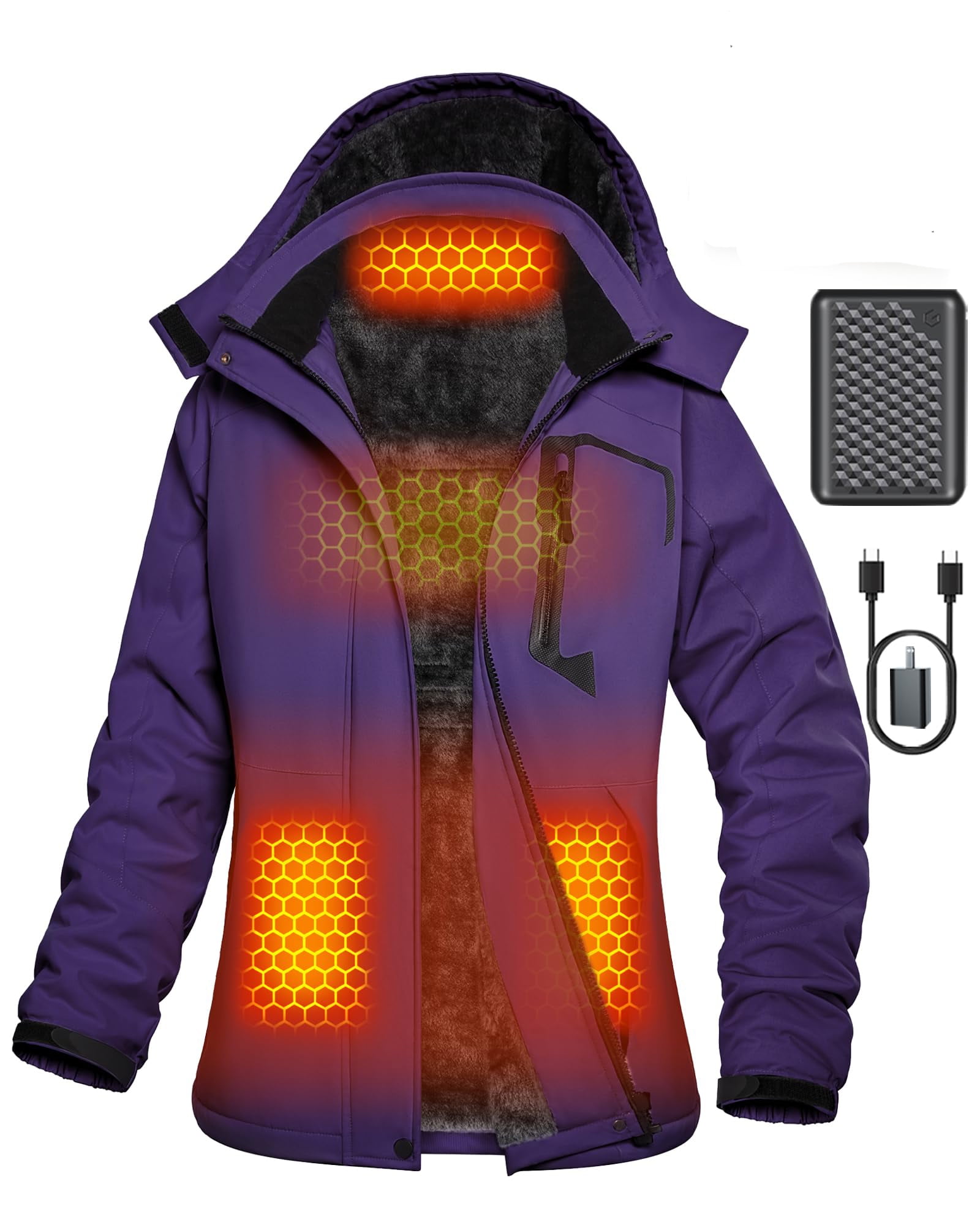 Heated Jacket for Women, Graphene Lightweight Heating Jackets with ...