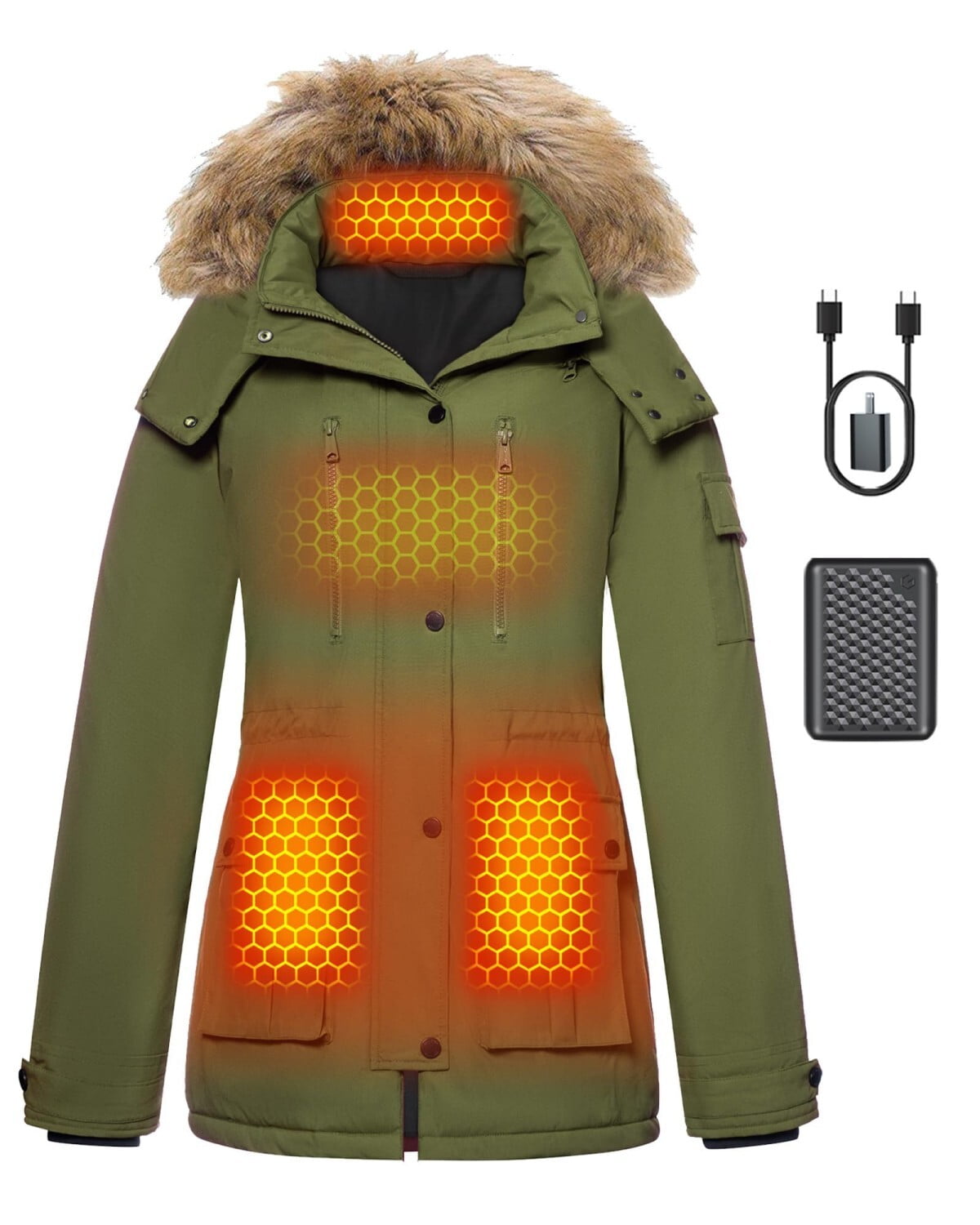 Heated Jacket for Women, Graphene Lightweight Heating Jackets with ...