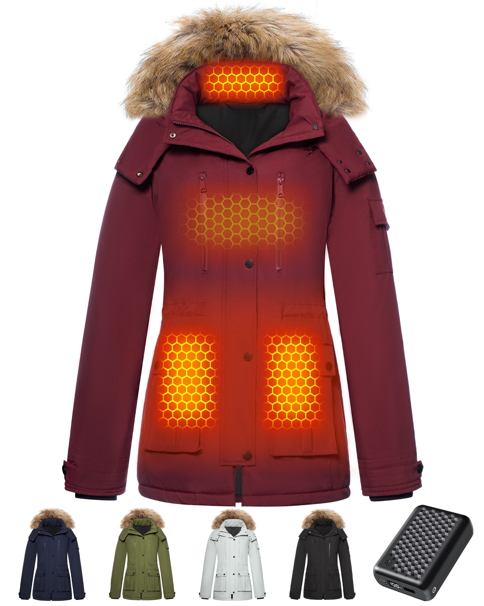 Heated Jacket for Women, Graphene Lightweight Heating Jackets with ...
