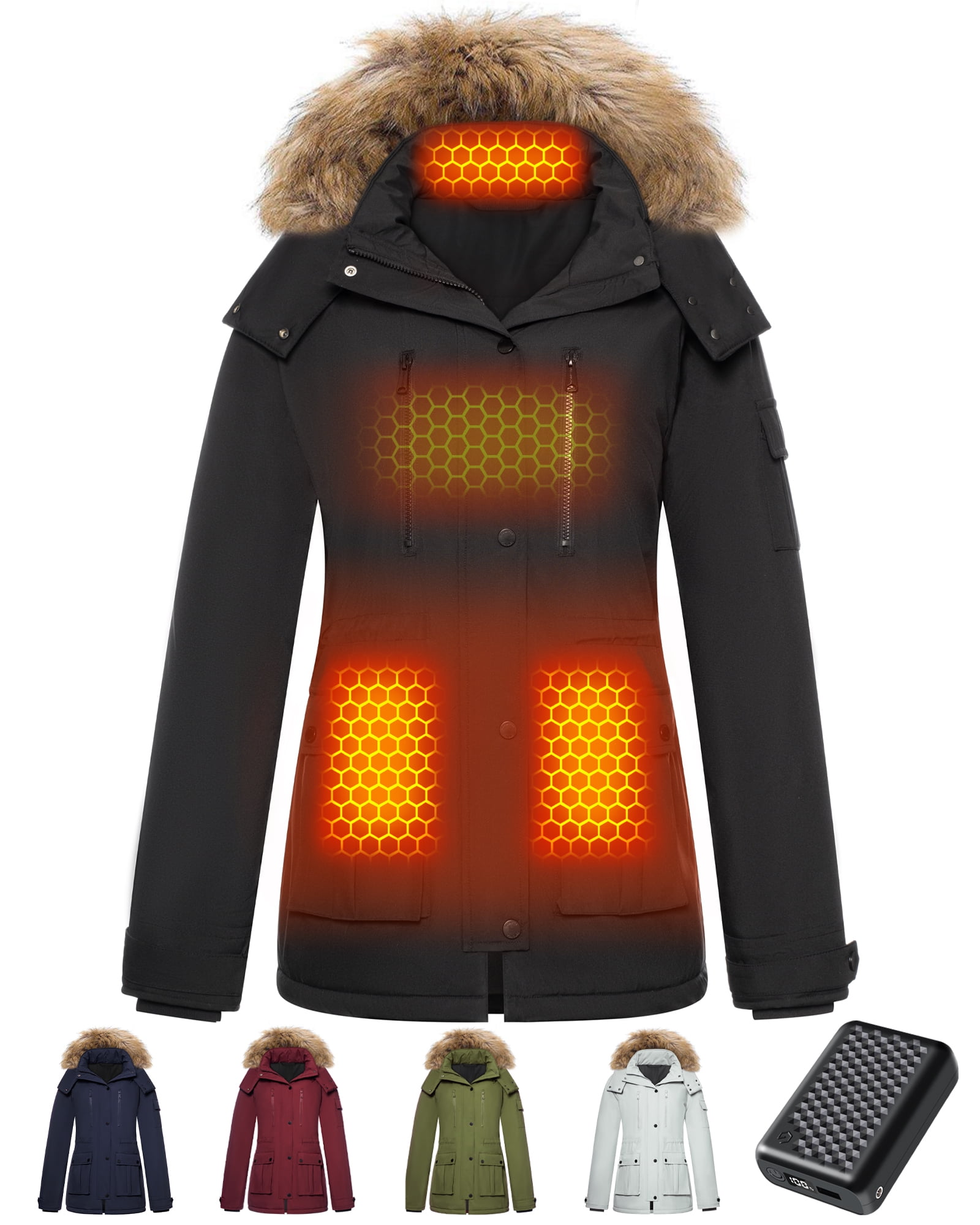 Heated Jacket for Women, Graphene Lightweight Heating Jackets with ...