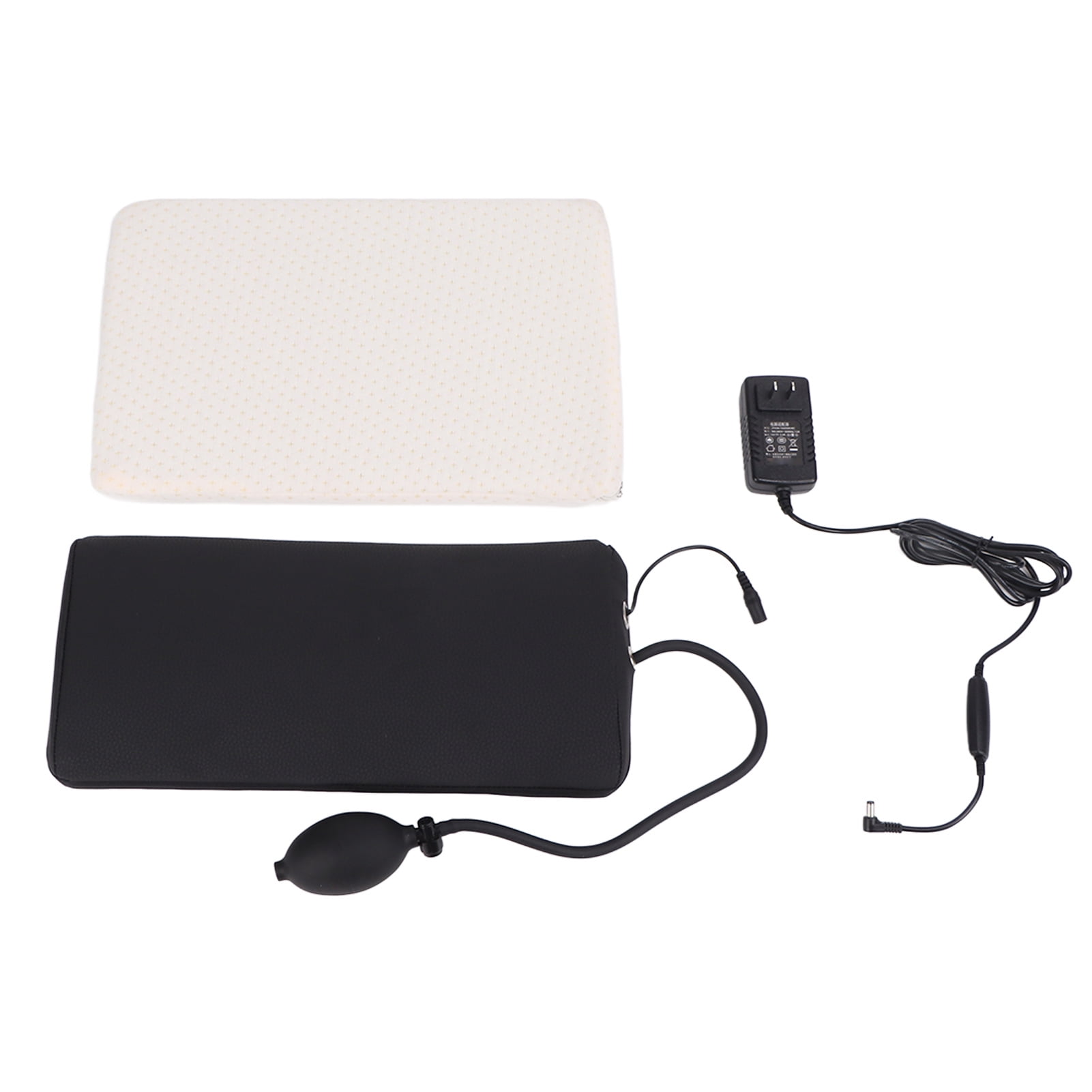 Heated Lumbar Support Inflatable Waist Pain Relief Lower Back Stretch ...