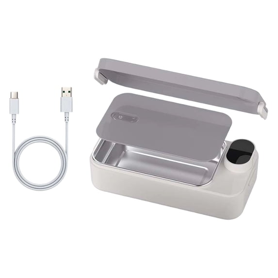 Heated Lunch Box, Rechargeable Electric Lunch Box with Stainless Steel ...