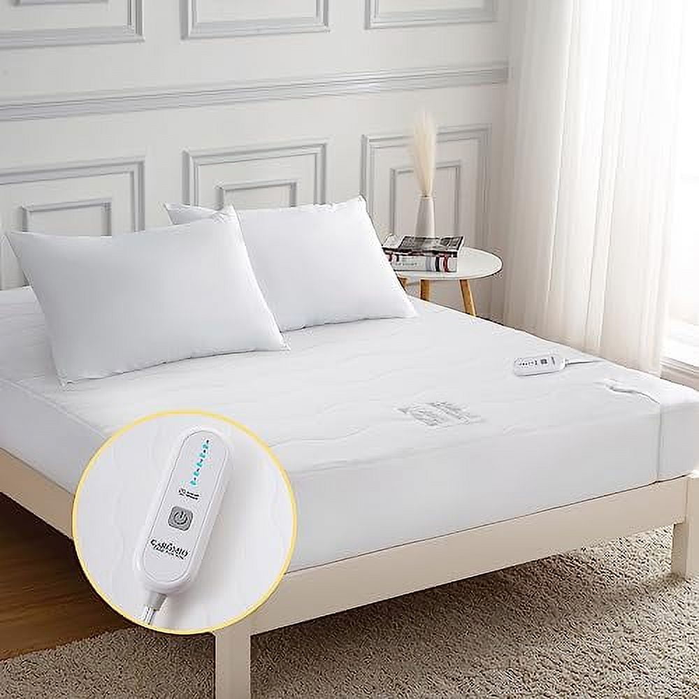 Heated Mattress Pad Full Size - Quilted Electric Full Mattress Pad ...