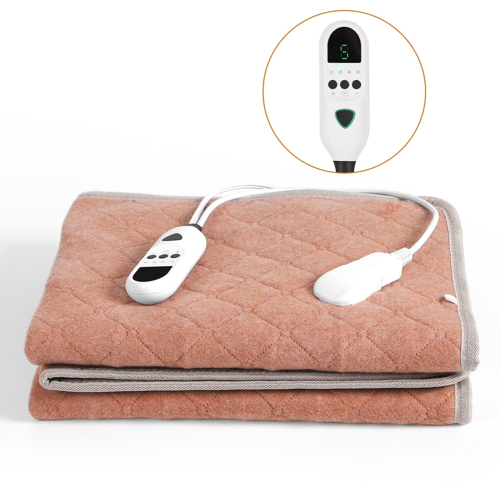 Heated Mattress Pad Mini Twin Size, 31.5" x 63" Electric Mattress Pad ...