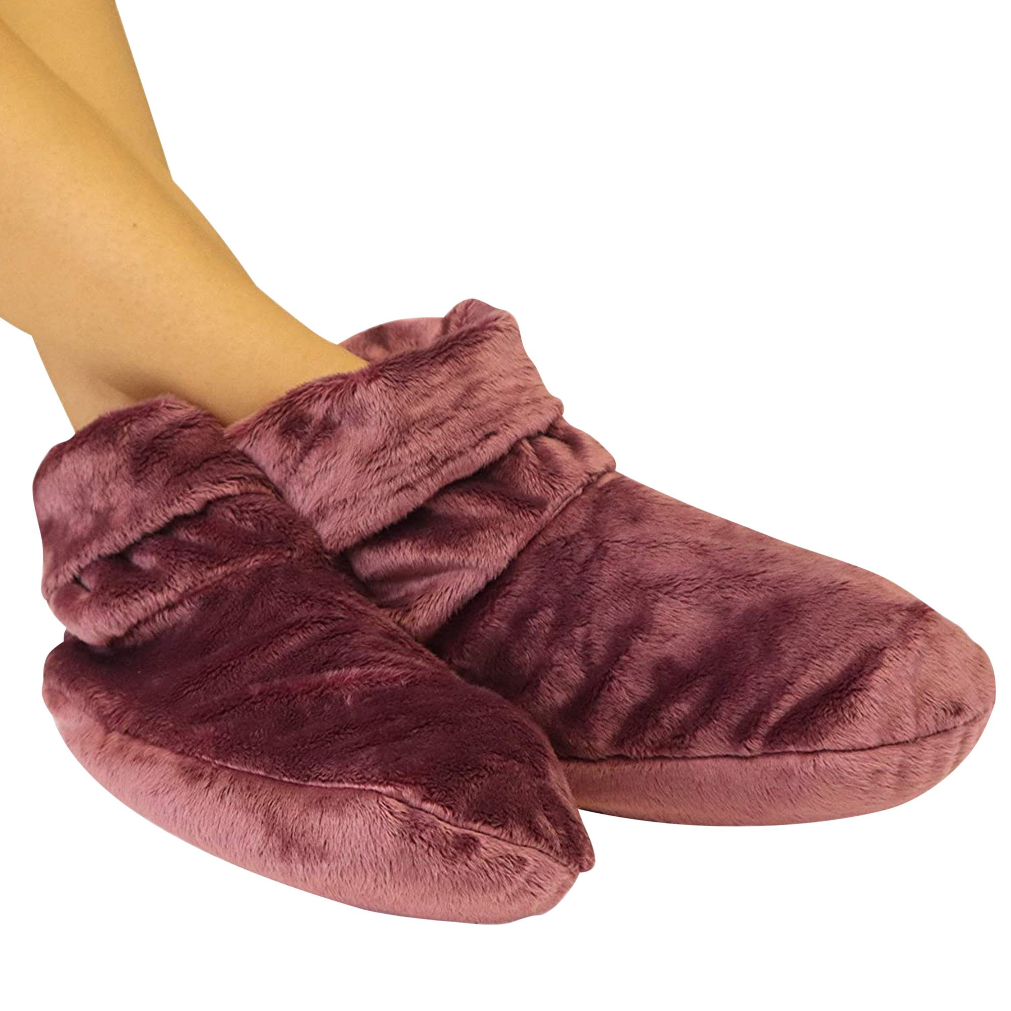 Heated Microwaveable Foot Booties - Herbal Hot/Cold Deep Penetrating ...
