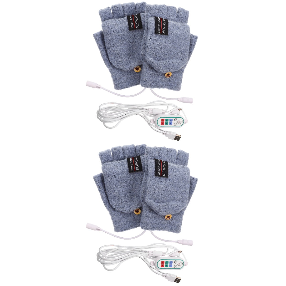 Heated Mitts 2 Pairs USB Heating Gloves Electro-thermal Full Finger for ... Heated Mitts 2 Pairs USB Heating Gloves Electro-thermal Full Finger for ...