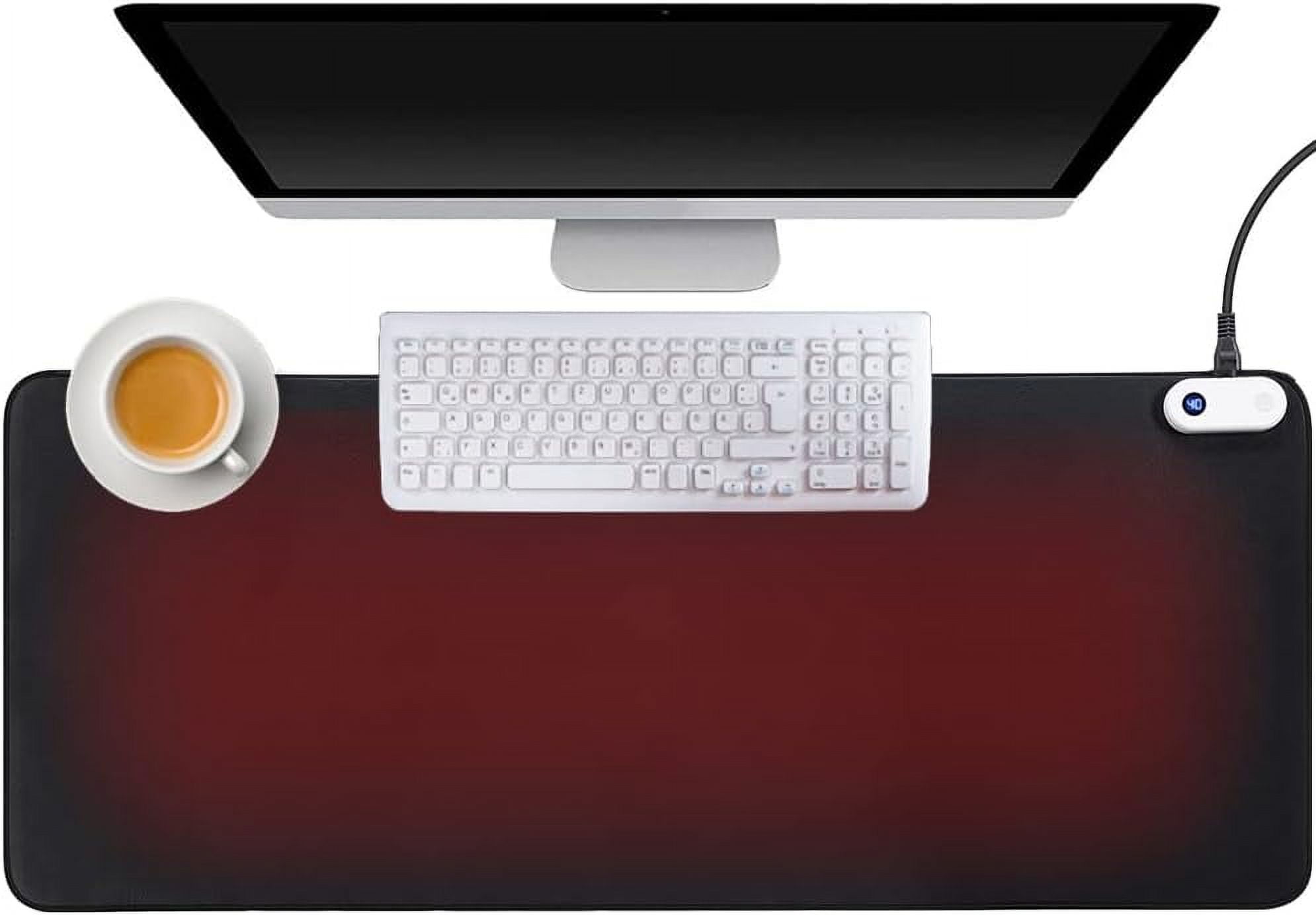 Heated Mouse Pad with 3 Heating Levels, Heated Desk Pad 4 Hours Auto ...
