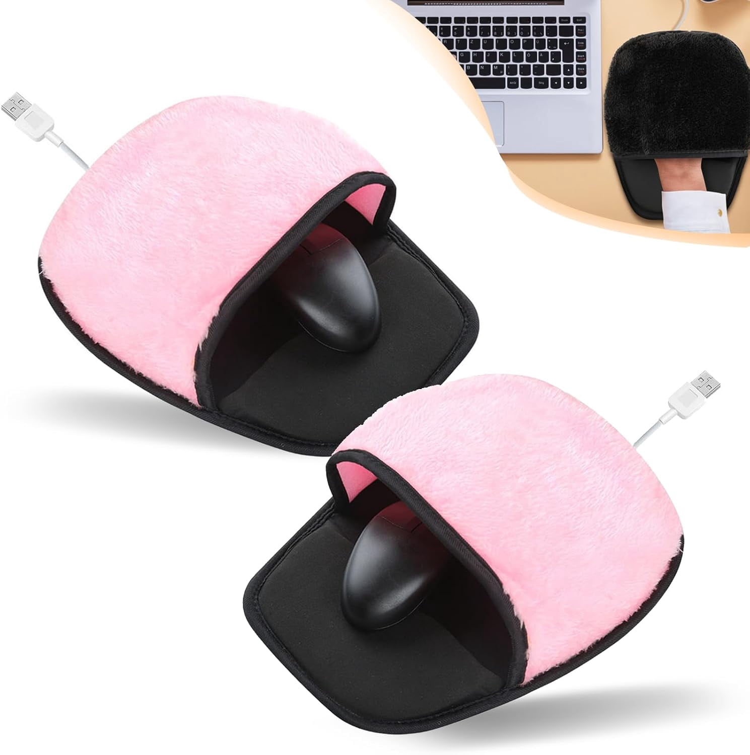 Heated Mouse Pad Hand Warmer, USB Hand Warmer Mouse Pad for Desk ...