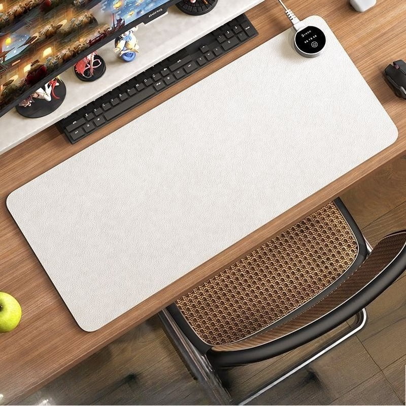 Heated Mouse Pad, XL Big Desk Pad with 4 Heating Levels & 4 Auto Shut ...