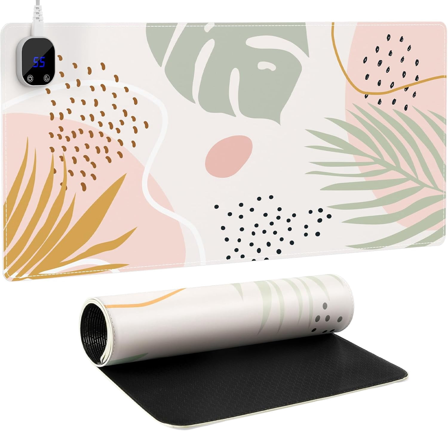 Heated Mouse Pad, XL Big Desk Pad with 4 Heating Levels & Auto Shut-Off ...