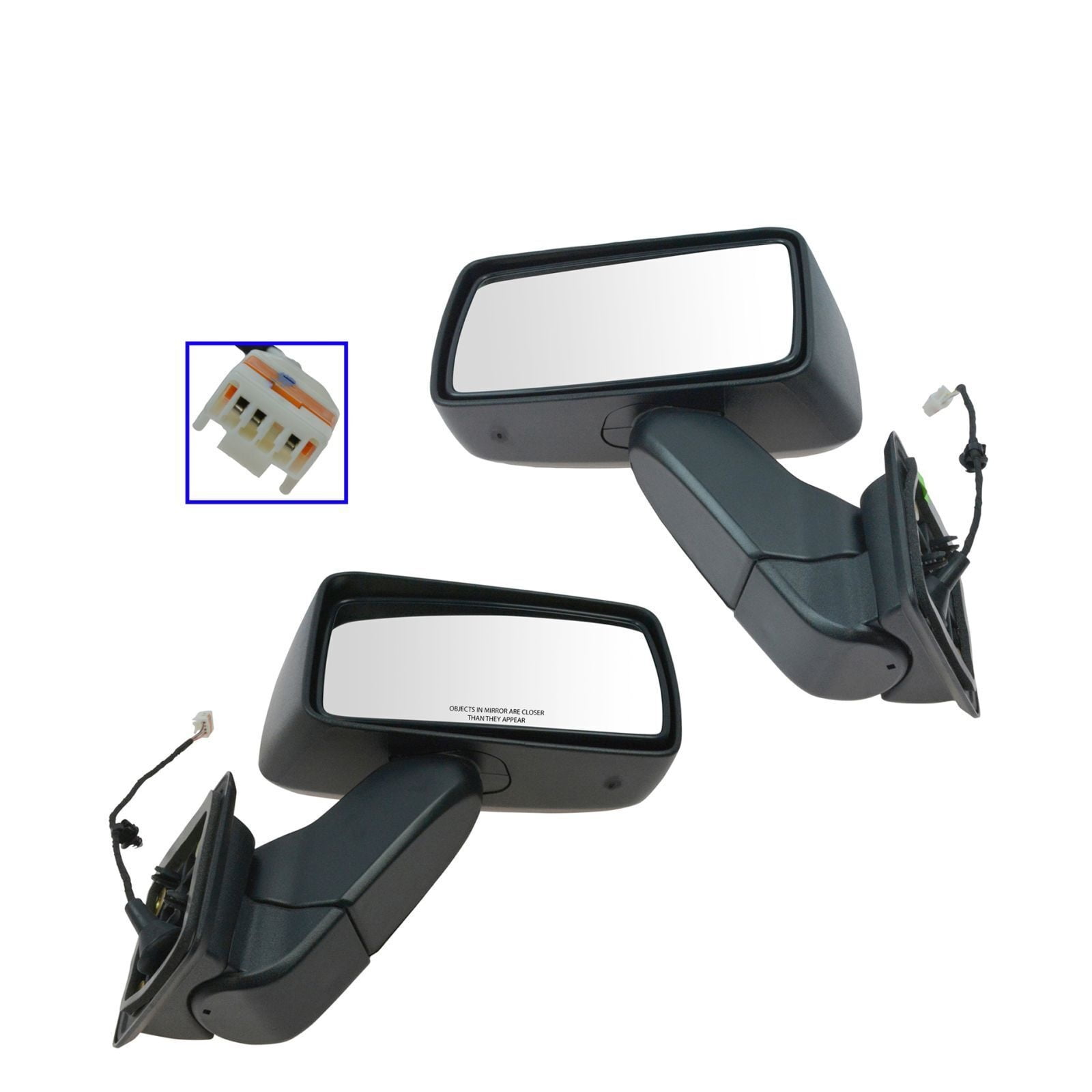 Heated & Power Adjustable Black Textured for Hummer H3 & for H3T Front ...