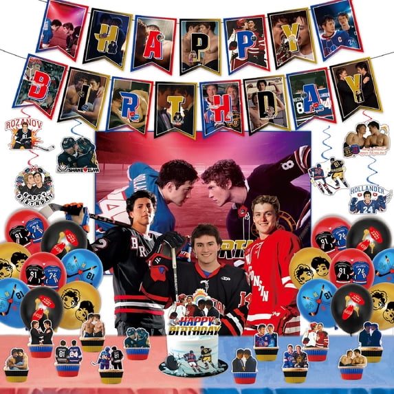 Heated Rivalry Birthday Party Decorations Kit, Including Cake Topper ...