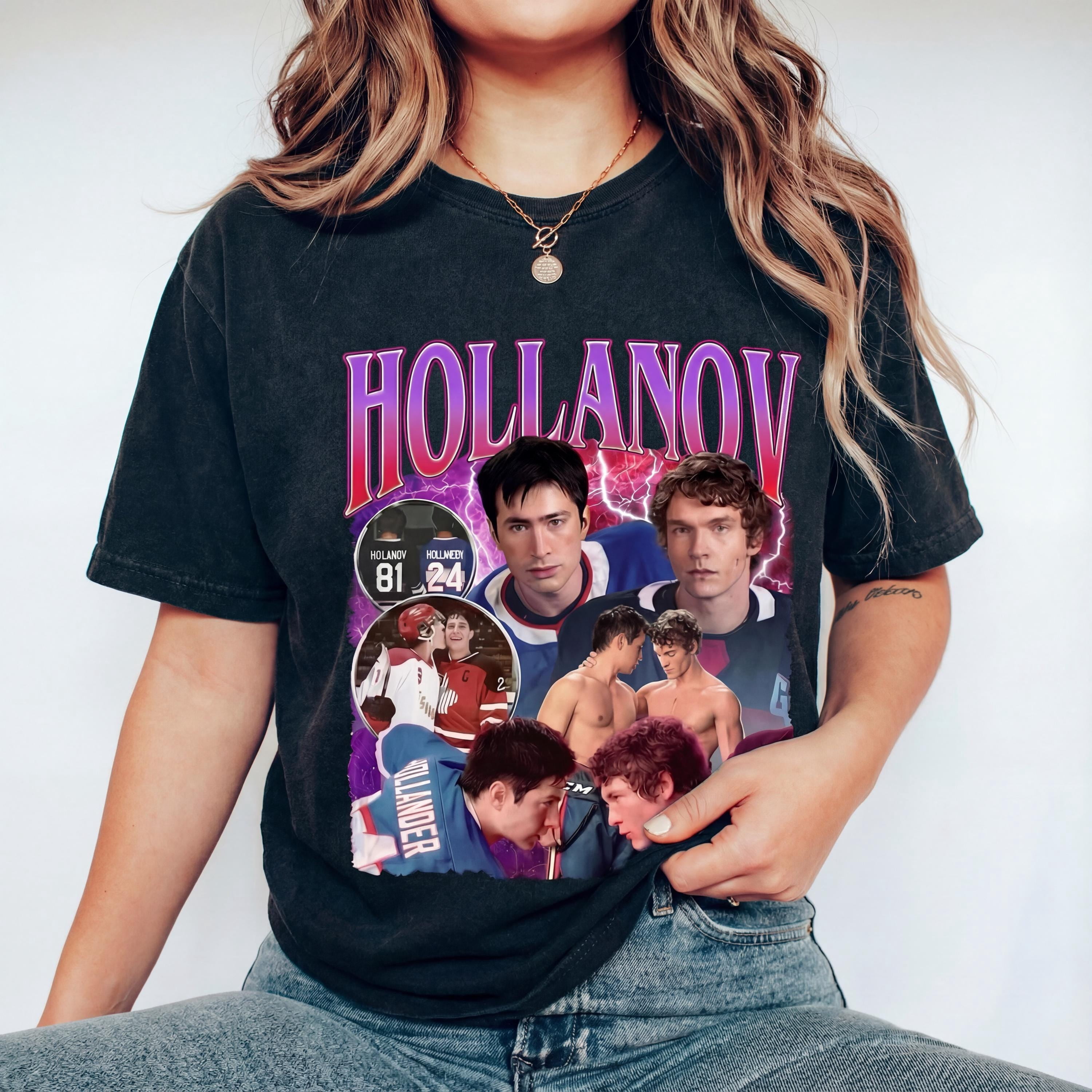 Heated Rivalry H0llan0v | Ilya R0z@nov Sh@ne H0llander Shirt | Vintage ...