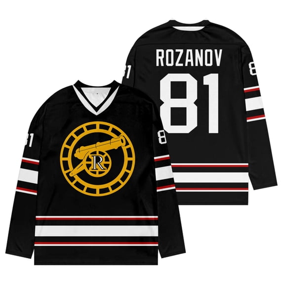 Heated Rivalry Hockey Jersey V-Neck Long Sleeve T-shirt Women Men Loose ...