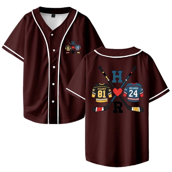 Heated Rivalry Hollander Rozanov Baseball Jersey Shirt V-Neck Women Men ...