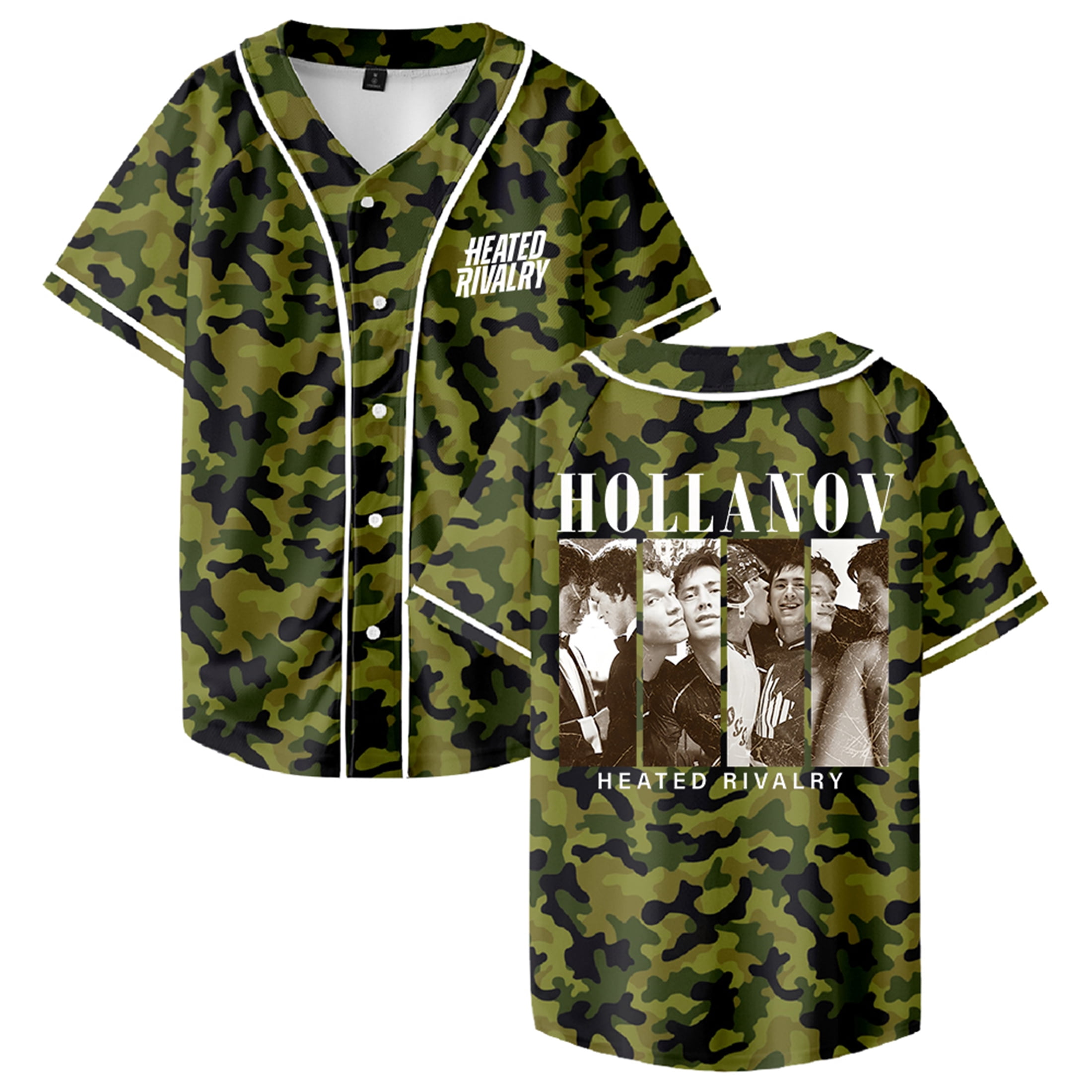 Heated Rivalry Hollanov Baseball Jersey Short Sleeve Button-up Shirts ...