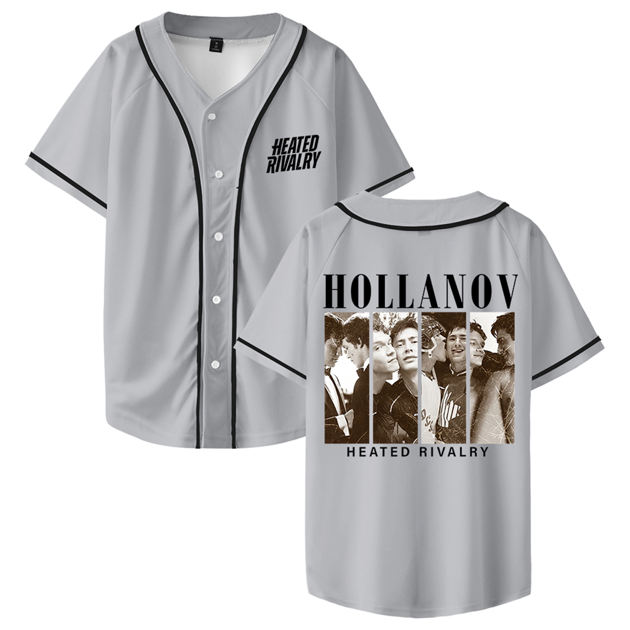 Heated Rivalry Hollanov Baseball Jersey Short Sleeve Button-up Shirts ...
