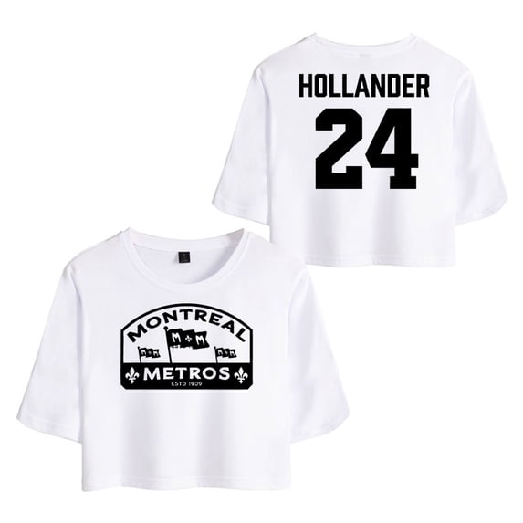 Heated Rivalry Merch 24 T-Shirt For Women&Girls Midriff Short Sleeve ...