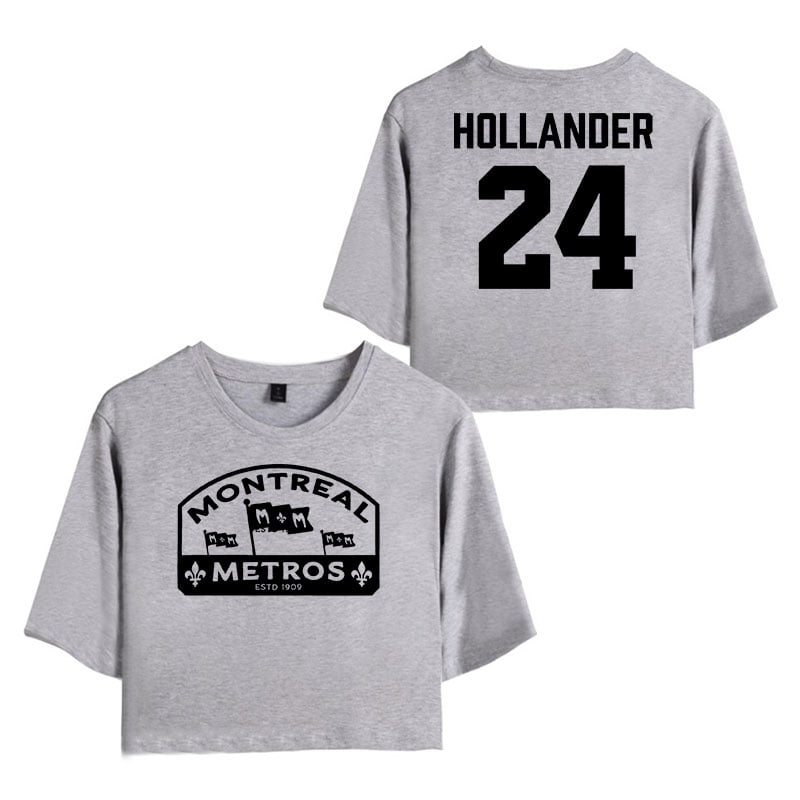 Heated Rivalry Merch 24 T-Shirt For Women&Girls Midriff Short Sleeve ...