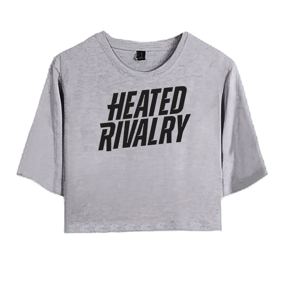 Heated Rivalry Merch Logo T-Shirt For Women&Girls Midriff Short Sleeve ...