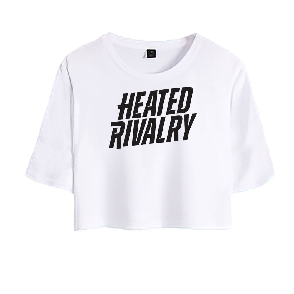 Heated Rivalry Merch Logo T-Shirt For Women&Girls Midriff Short Sleeve ...