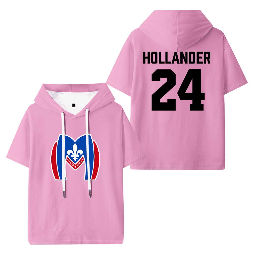 Heated Rivalry Merch Shane Hollander Hooded T-shirt Unisex Short Sleeve ...