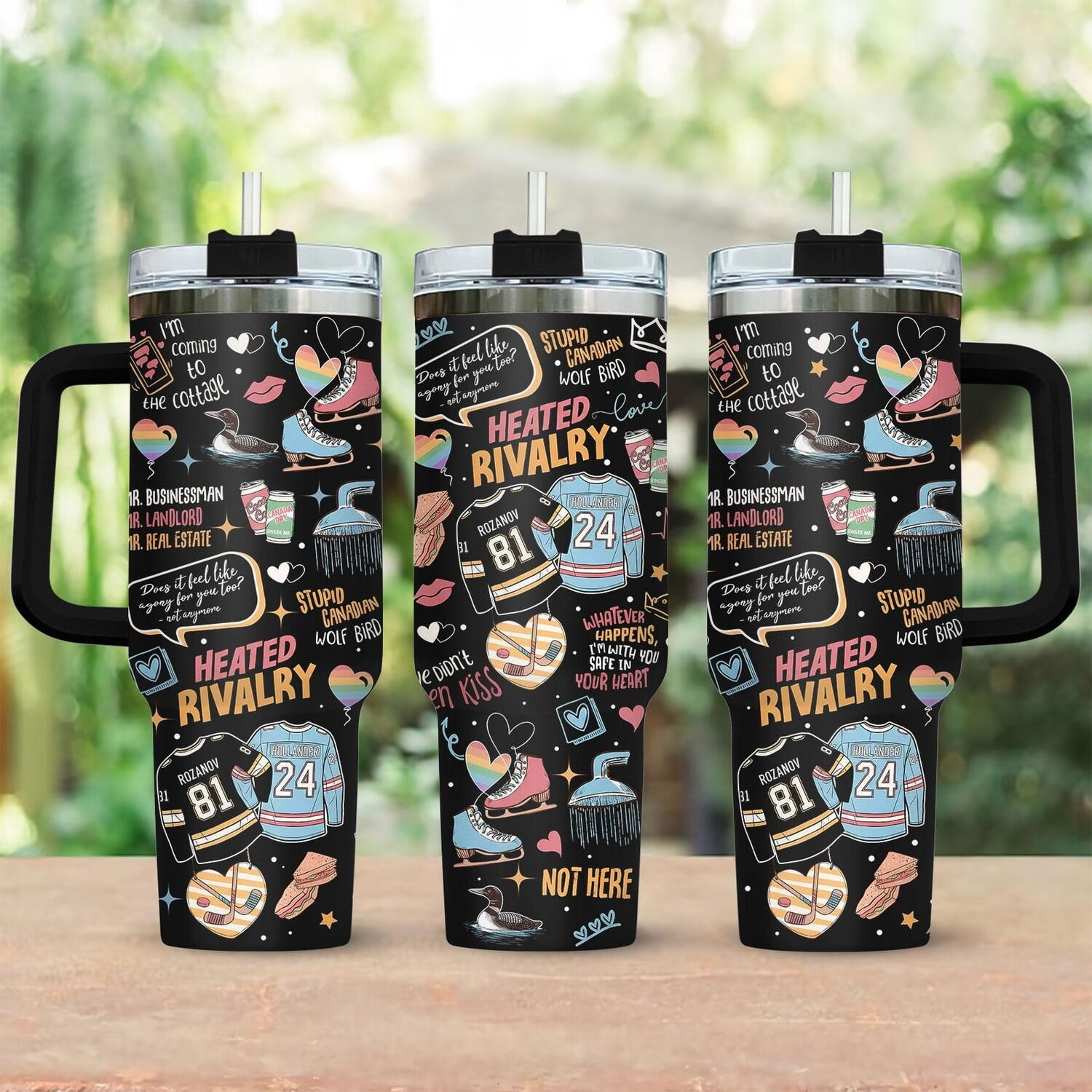 Heated Rivalry Romance 40oz Tumbler, Hollanov Couple Romance Book ...