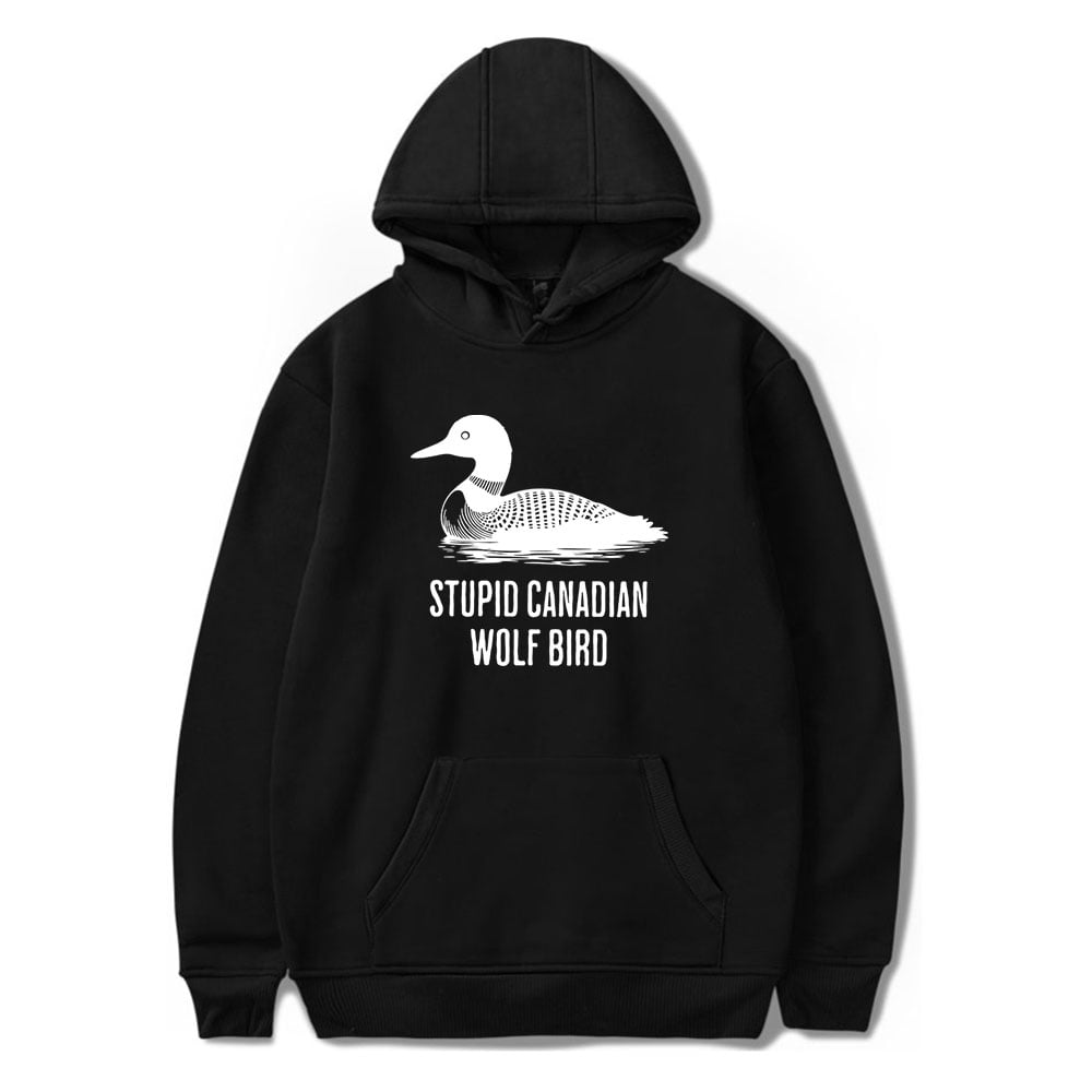 Heated Rivalry Stupid Canadian Wolf Bird Hoodie Women Men Long Sleeve ...