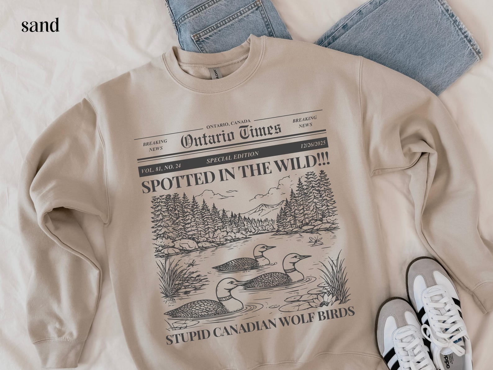Heated Rivalry Sweatshirt-Stupid Canadian Wolf Bird - Walmart.com