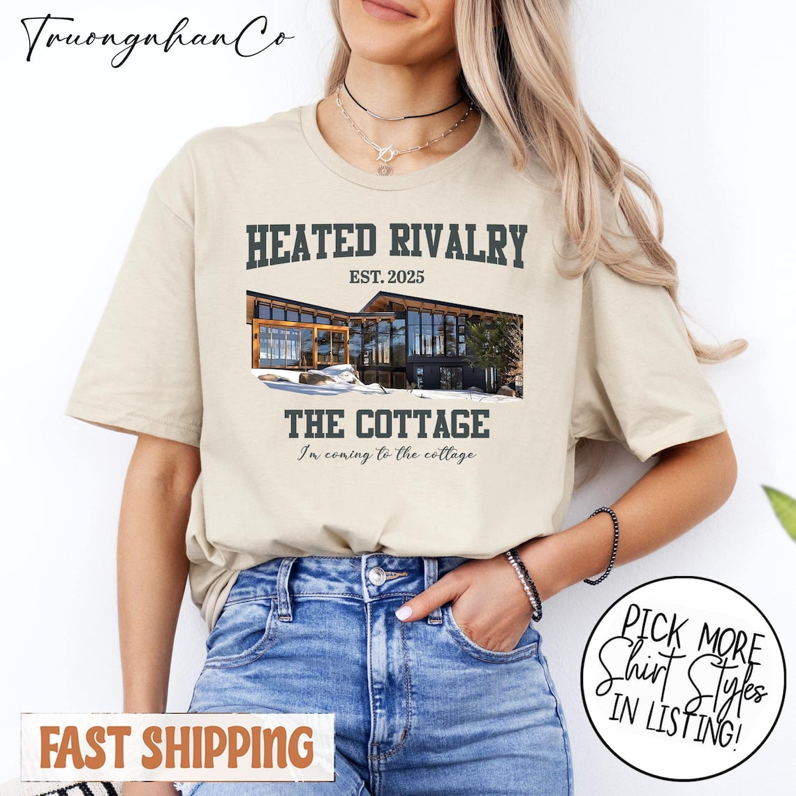 Heated Rivalry The Cottage Est 2025 Graphic Shirt, Heated Rivalry T ...