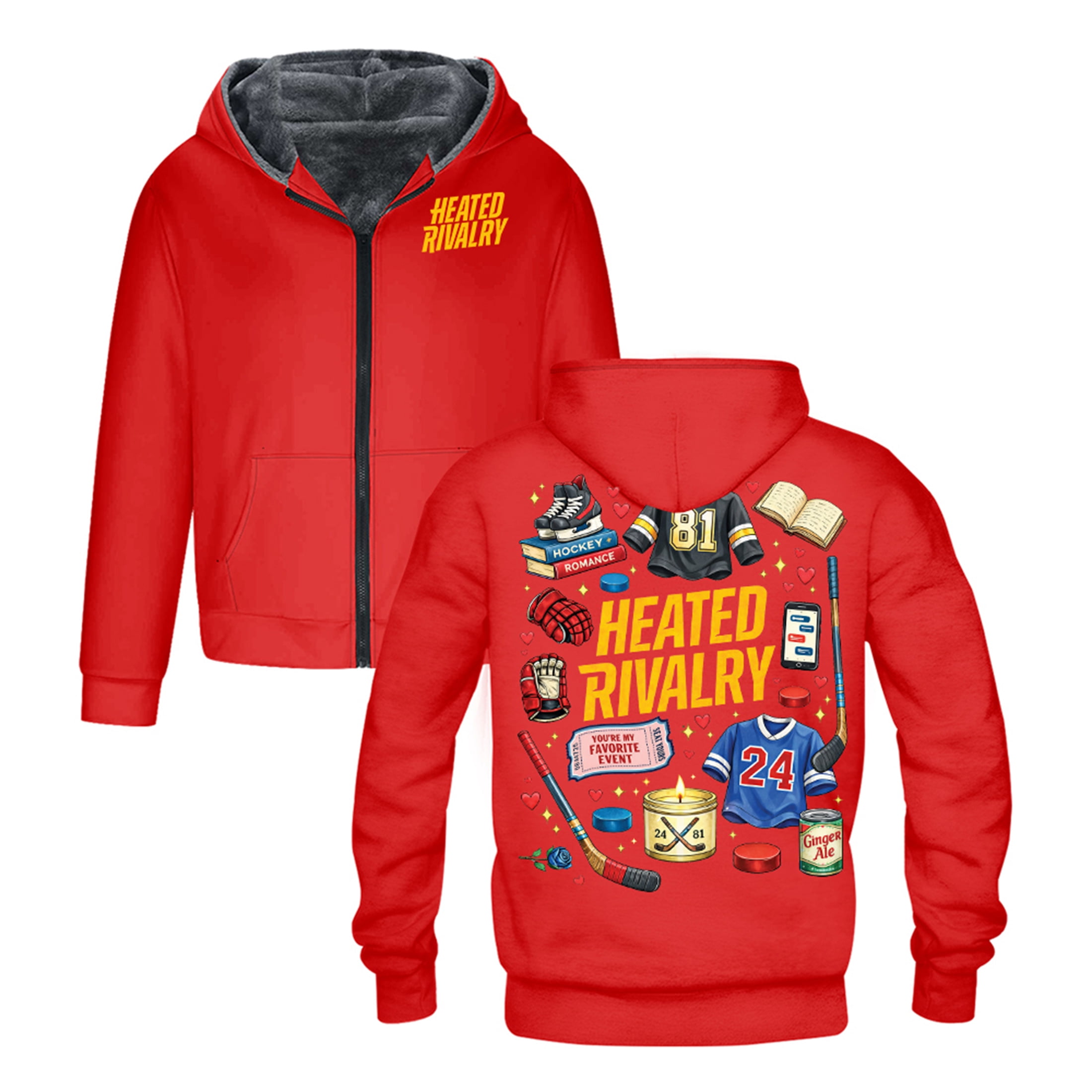 Heated Rivalry Tv Hooded Jacket Parkas Long Sleeve Outerwear Coat Women ...